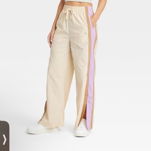 JoyLab | Pants & Jumpsuits | Joylab Cream And Lavender Track Pants ...